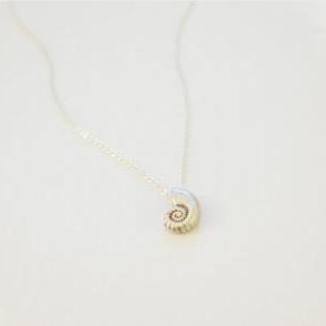 The Little Mermaid, Ariels Voice Shell, Sterling Silver Chain Necklace ...