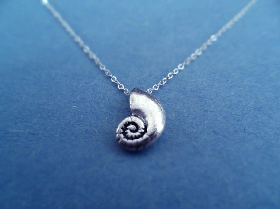 The Little Mermaid, Ariels Voice Shell, Sterling Silver Chain Necklace ...